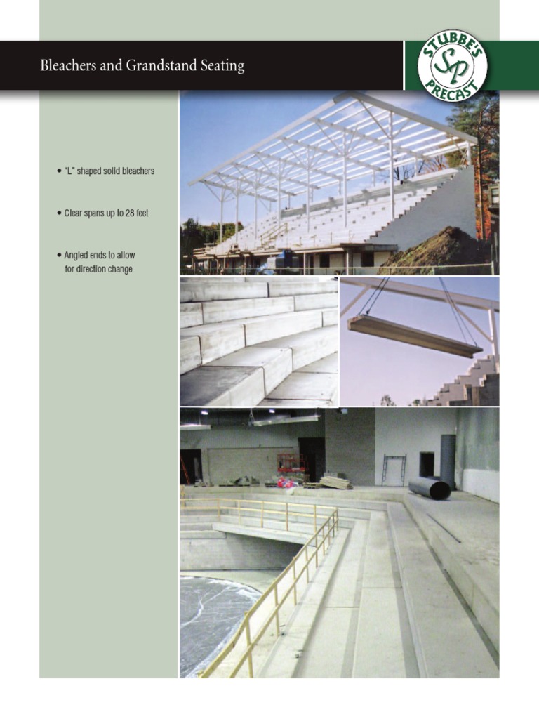 Precast Concrete Bleachers and Grandstand Seating: Design ...