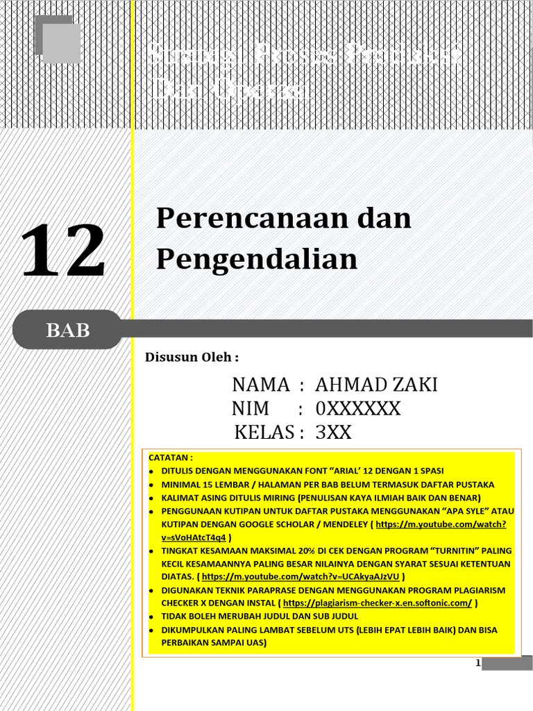 Bab 12 Perencanaan Dan Pengendalian Produksi | PDF