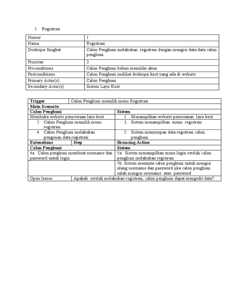 Use Case Scenario | PDF