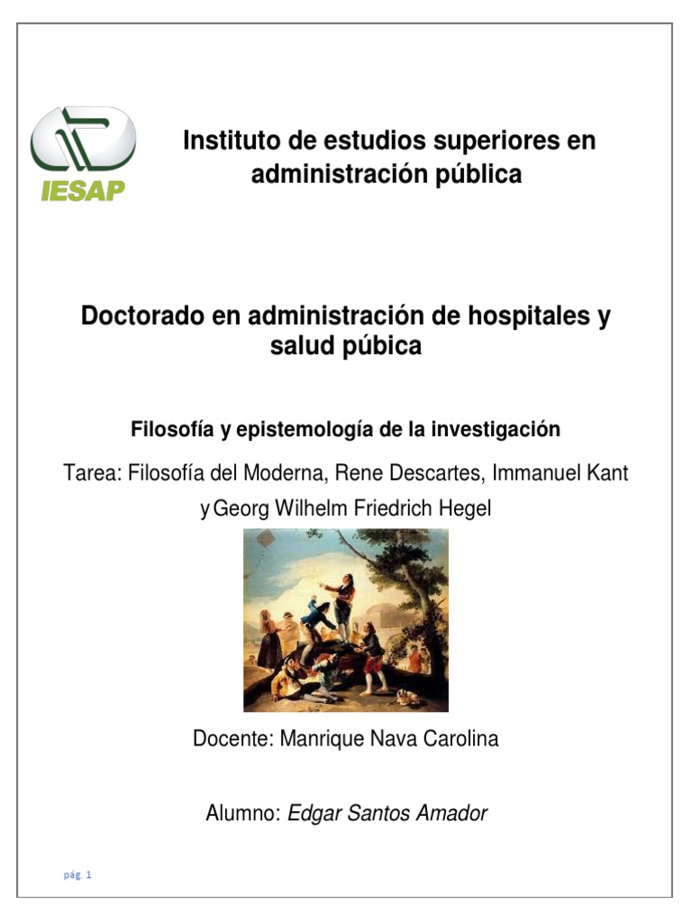 Filosofía Moderna. | PDF | Immanuel Kant | Conocimiento