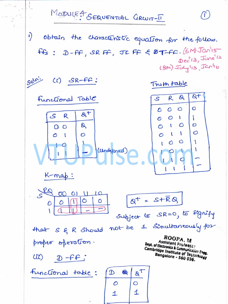 15EC33 - Digital Electronics - Module 4 | PDF