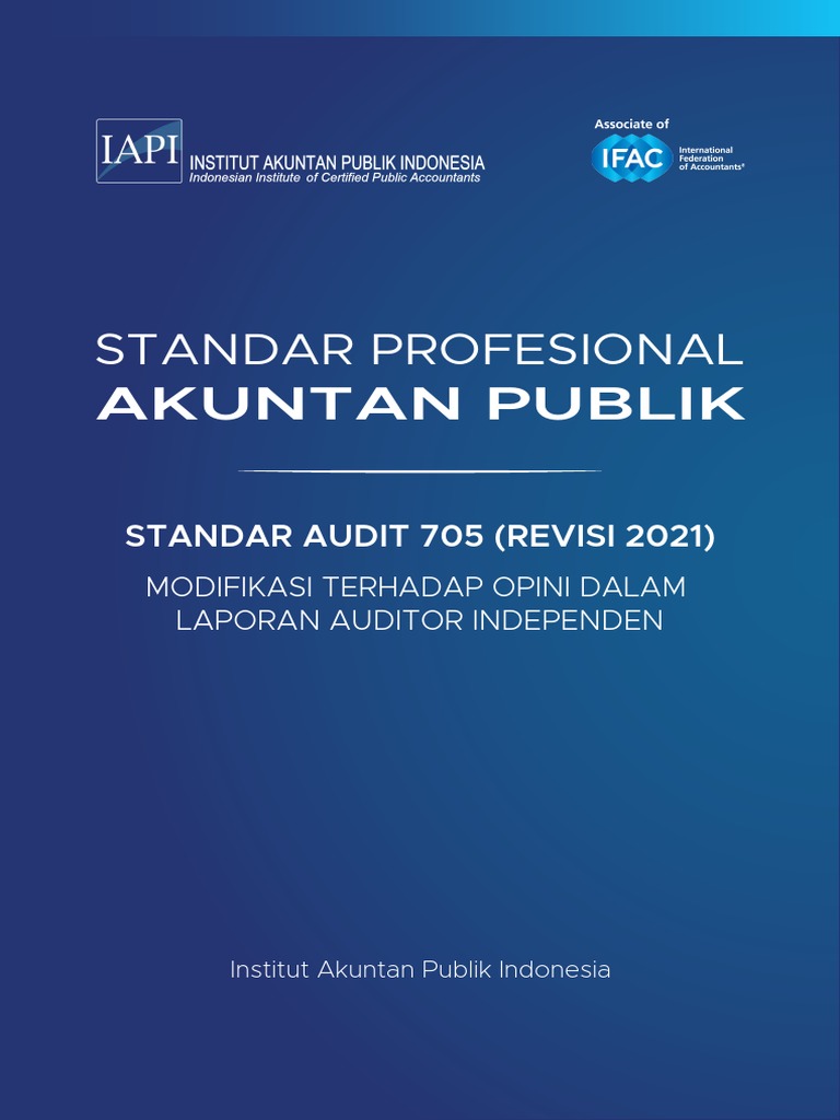 SA 705 (Revisi 2021) - Naskah Final Satuan | PDF