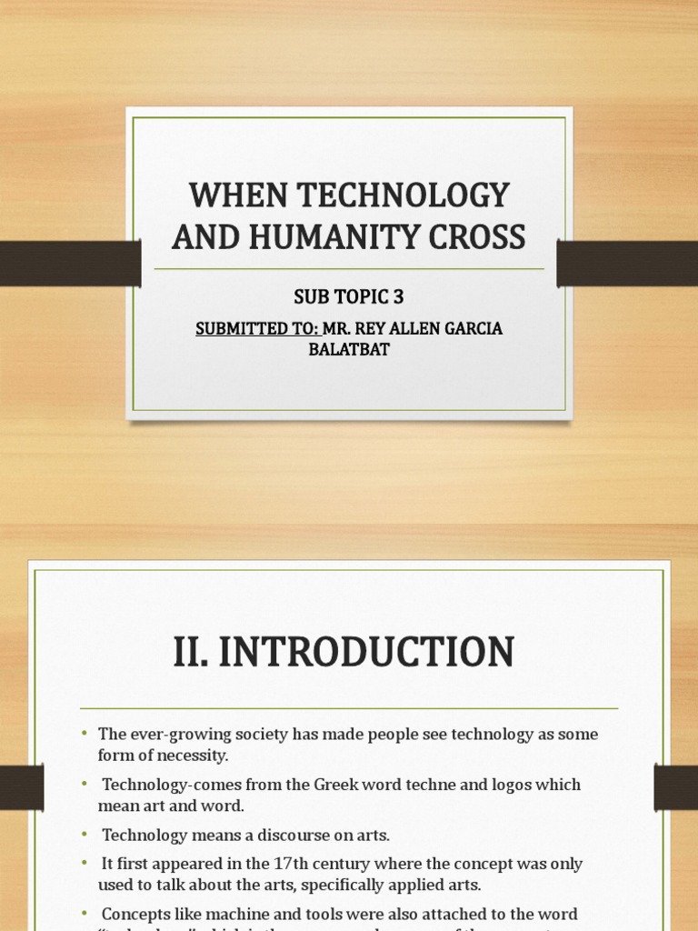 When Technology and Humanity Cross | PDF | Television