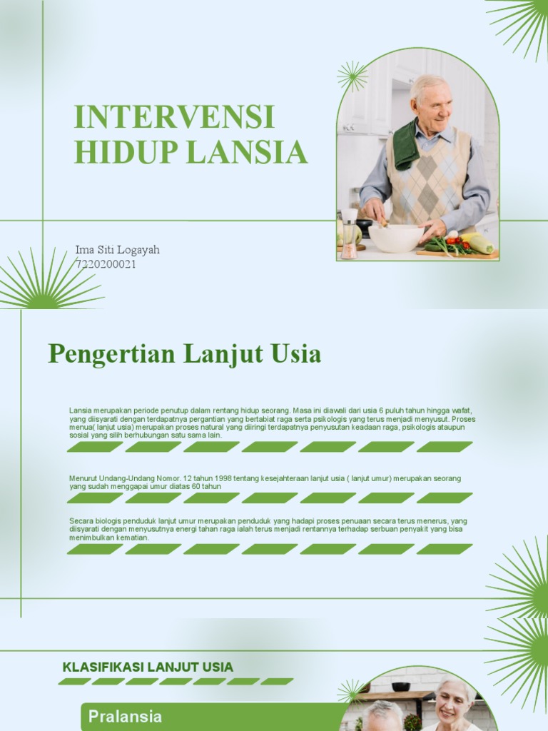 Intervensi Siklus Hidup Lansia | PDF | Pengembangan Diri
