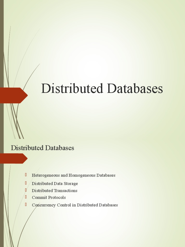 Final - Distrubuted Database | Download Free PDF | Database Transaction ... Final - Distrubuted Database | Download Free PDF | Database Transaction ...