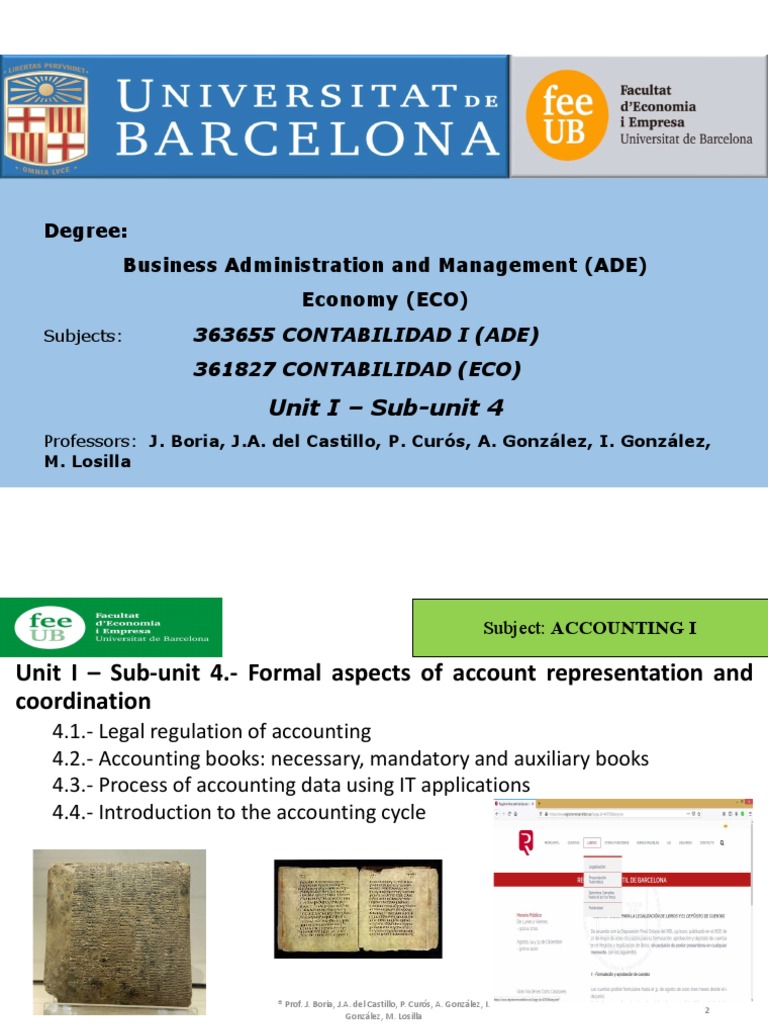 ENG-21-22 - UB - FEE - ADE-ECO - ACCOUNTING 1st Course - B I - U 4 ...