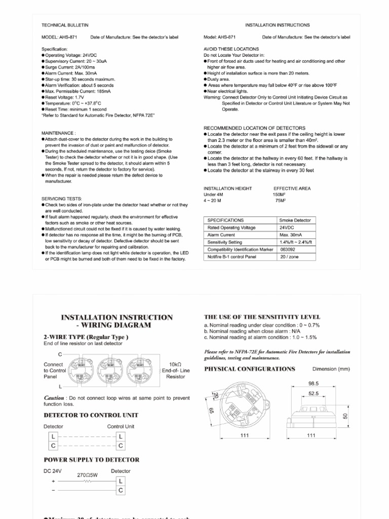 AHS 871 Manual | PDF