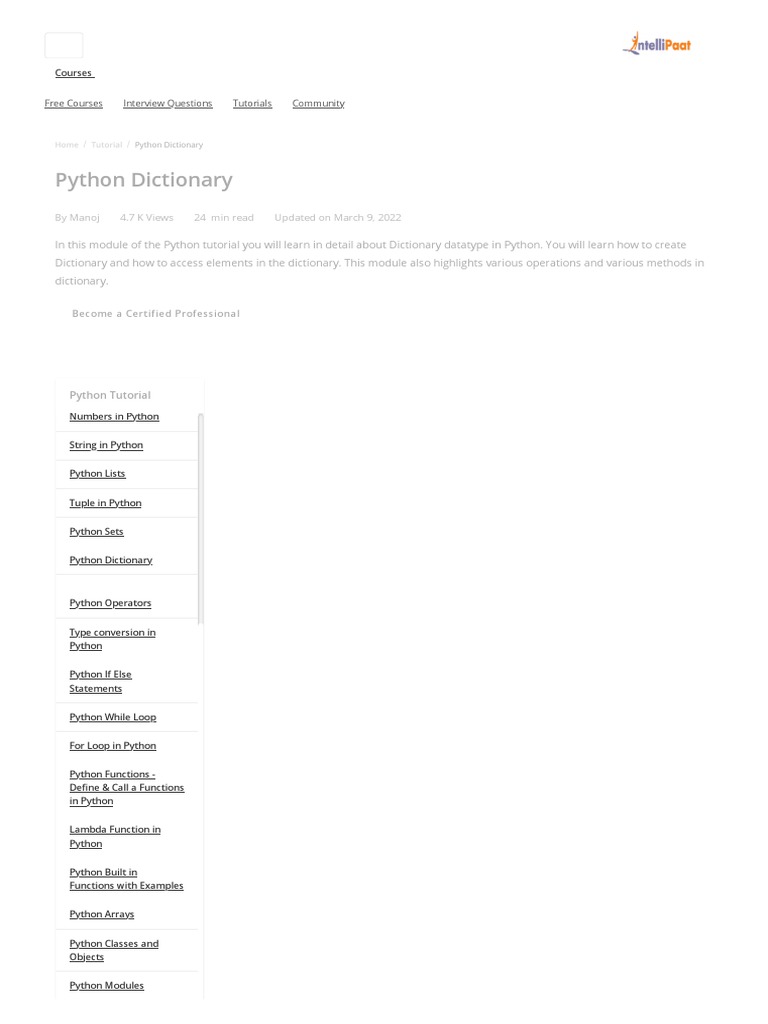 18python Dictionary Pdf Python Programming Language Parameter