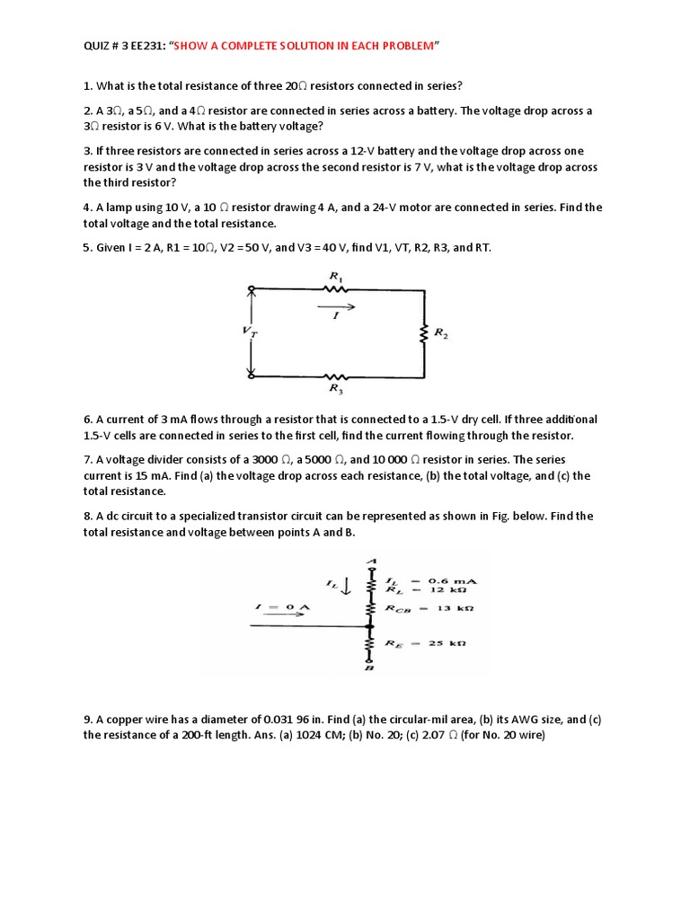 Quiz3 Ee231 | PDF | Science & Mathematics | Technology & Engineering