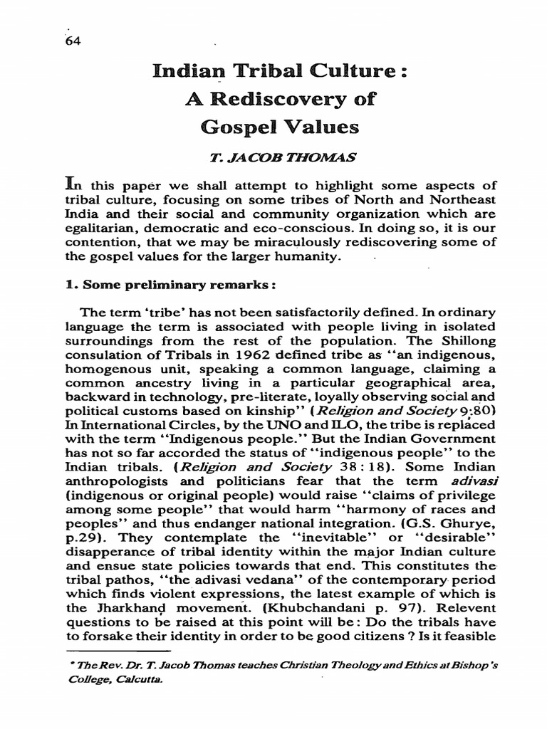 Tribal People | PDF | Tribe