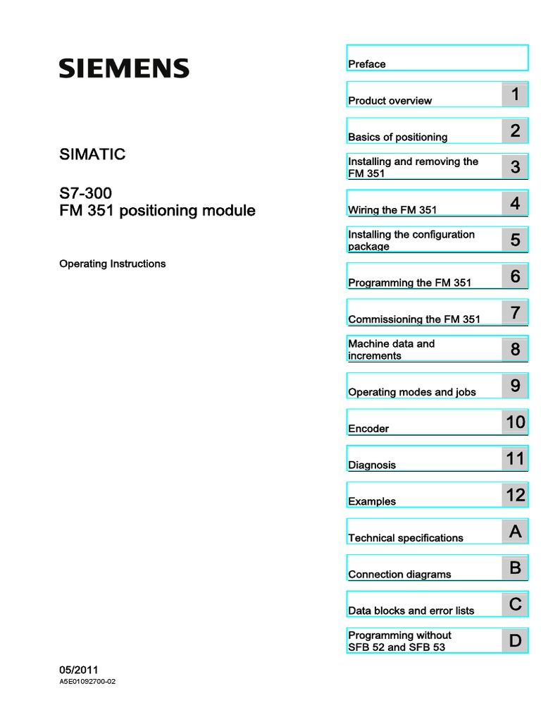 s7300 fm351 Operating Instructions en en-US | PDF | Frequency Modulation | Programming