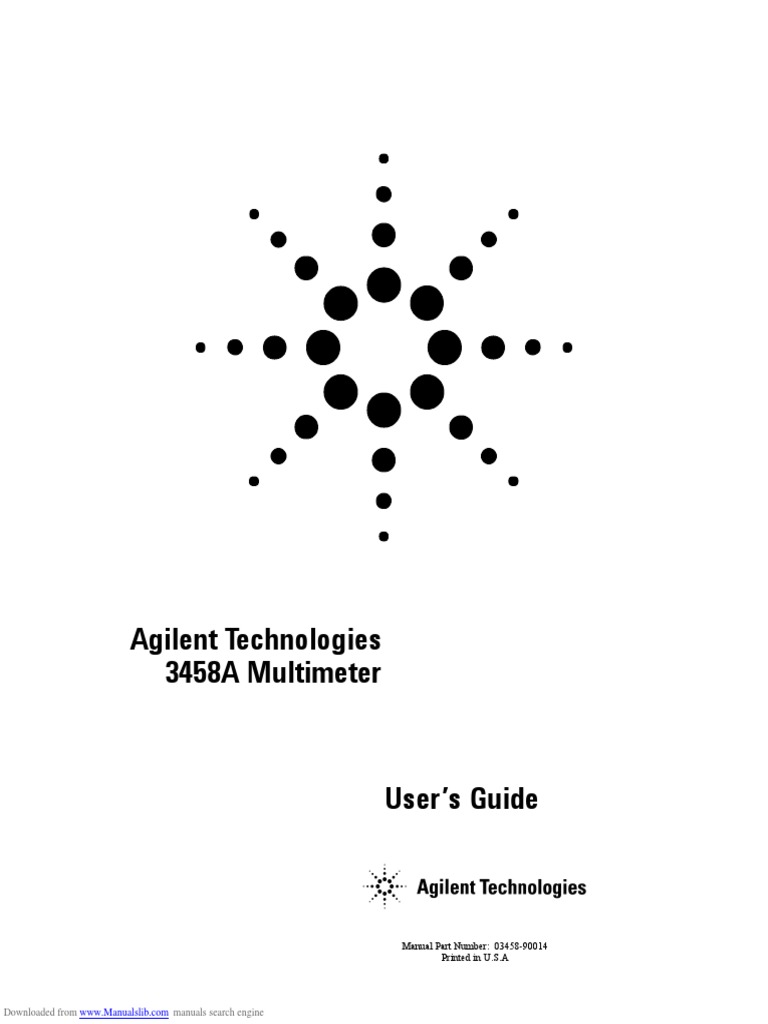 3458a Users Guide | PDF | Fuse (Electrical) | Damages