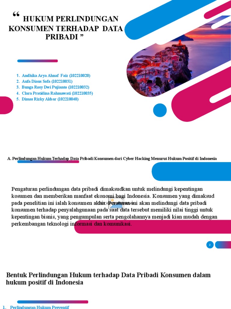 HUKUM PERLINDUNGAN KONSUMEN TERHADAP DATA PRIBADI | PDF