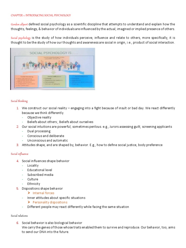 An Overview of Social Psychology: Exploring How Individuals Think, Feel ...