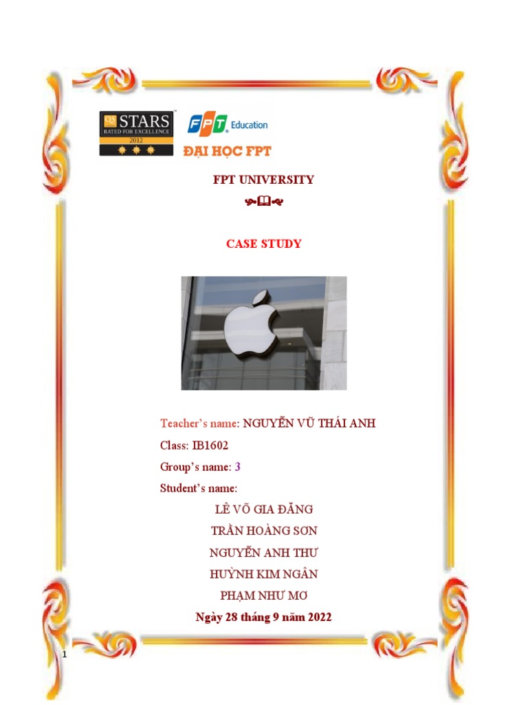 IBS301 IB1602 Group 3 Apple Case Study | PDF