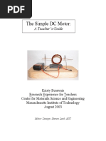 Simple DC Motor Project Guide | PDF | Electric Motor | Direct Current