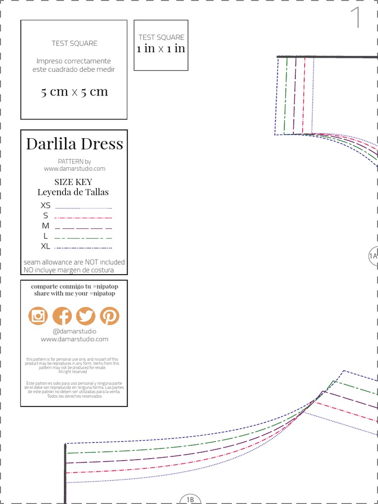 Darlila Dress Pattern by Damar Studio | PDF
