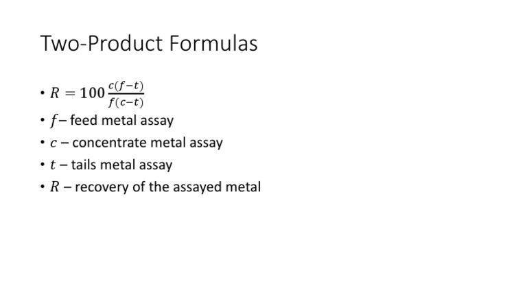 Two Product Formulas | PDF