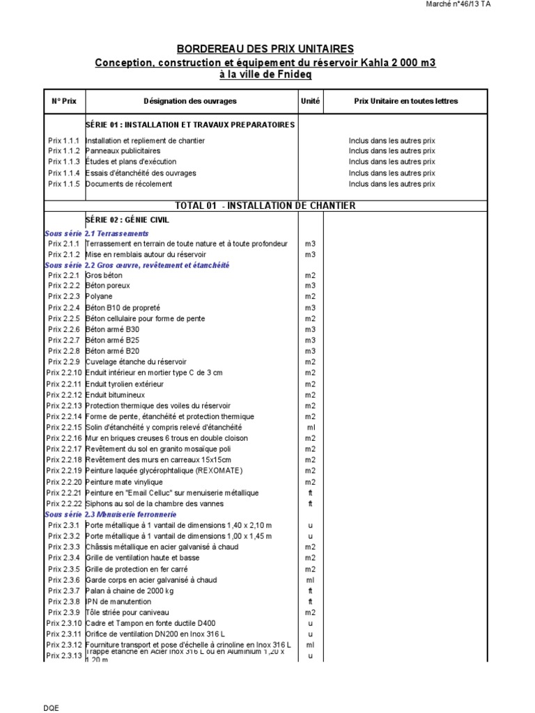 Qde Bpu | PDF | Soupape | Conception architecturale