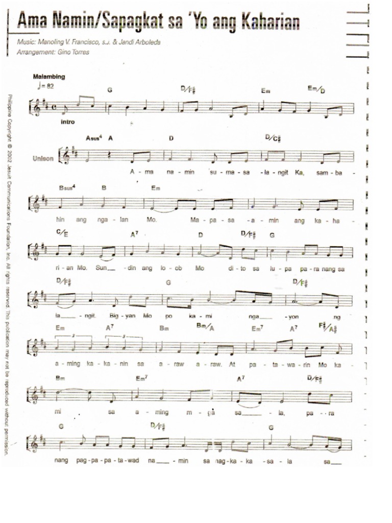 Ama Namin (Francisco) | PDF