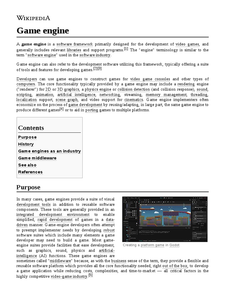Game Engine | Download Free PDF | Video Game Development | Software