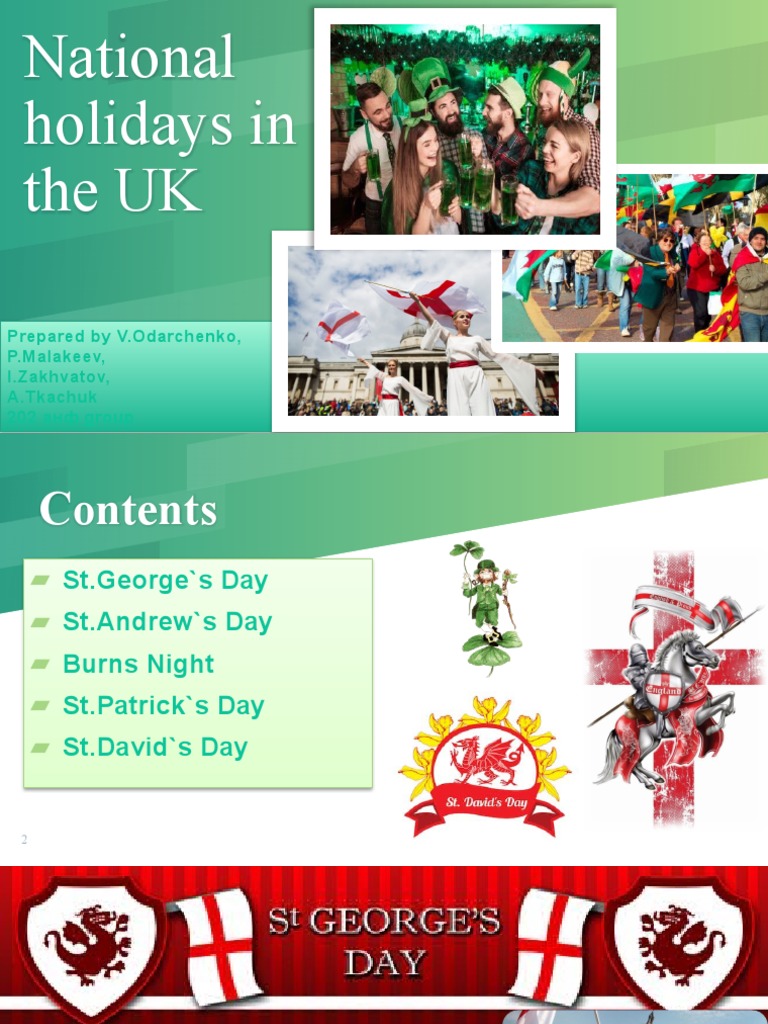 National Holidays in The UK | PDF
