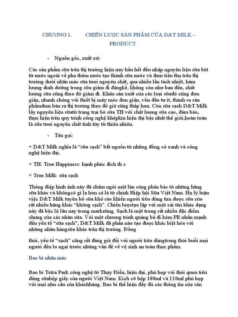 TH True Milk | PDF