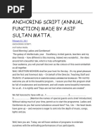 Annual Function Script.... | PDF | Religion And Belief