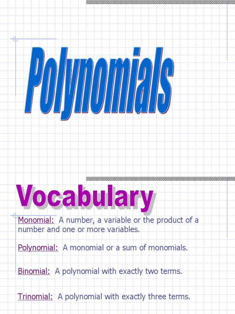 Algebraic Expressions Guide | PDF | Polynomial | Numerical Analysis