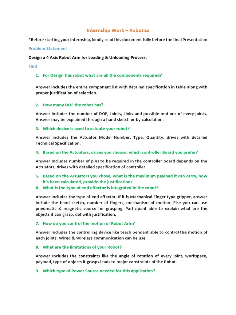 Design A 4 Axis Robot For An Industrial Loading & Unloading Purpose ...