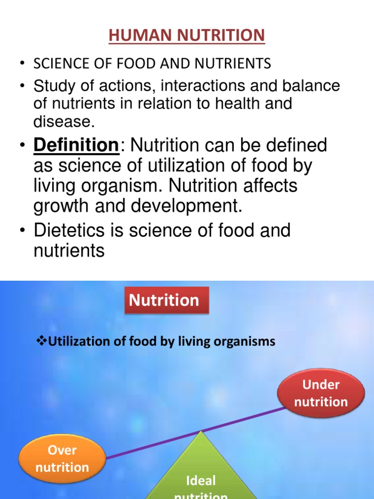 Human Nutrition | PDF | Nutrients | Human Nutrition