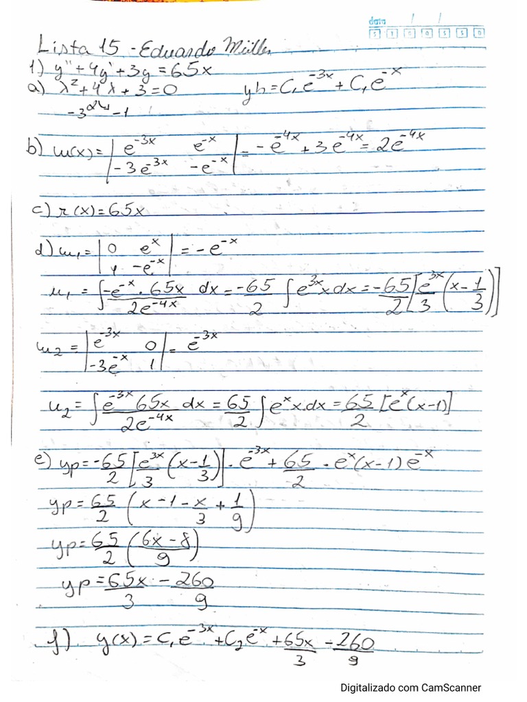 Lista 15 Eduardo Muller | PDF