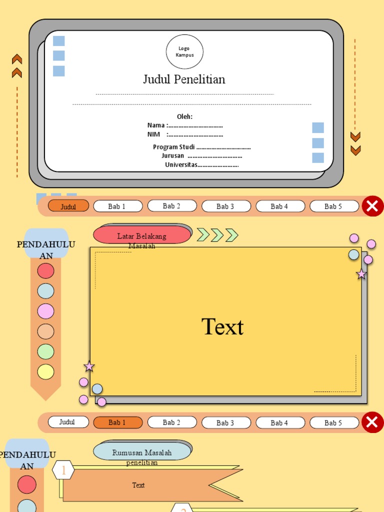 Template PowerPoint Sidang Skripsi | PDF