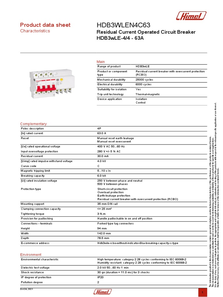 Hdb3wle Hdb3wlen4c63 Document | PDF | Electrical Engineering | Electricity