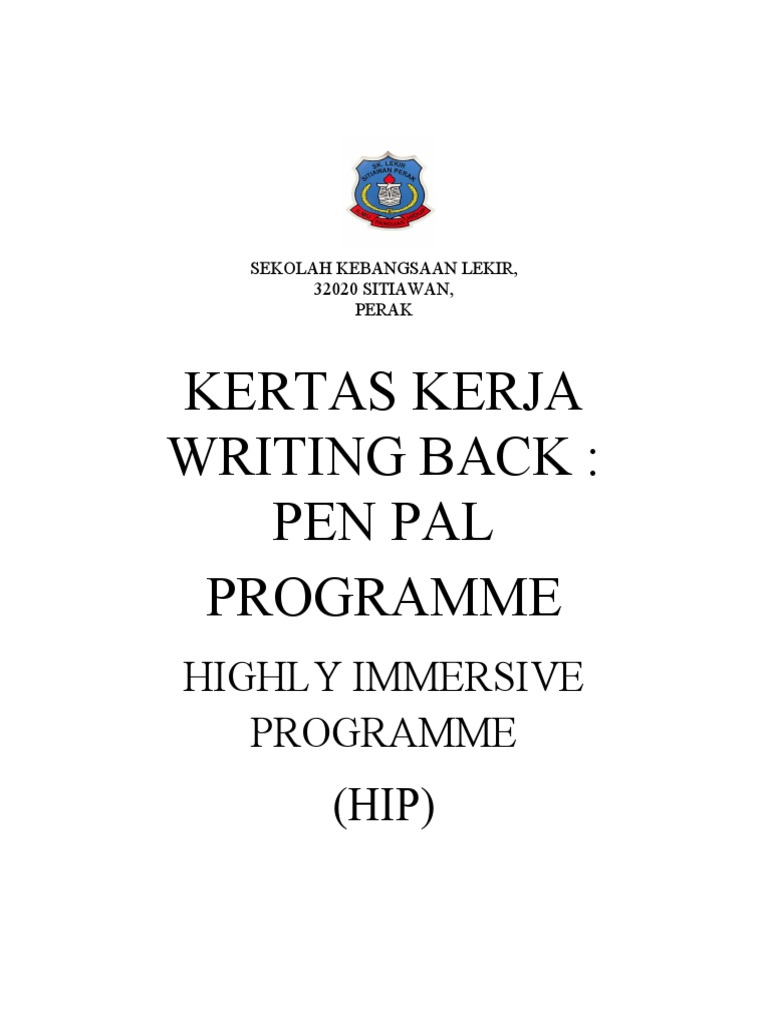 Pen Pal Paperwork | PDF