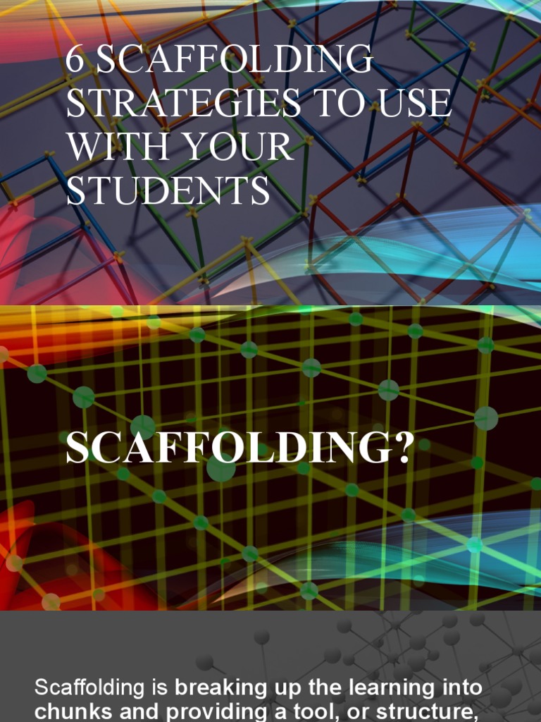 6 Scaffolding Strategies To Use With Your Students | PDF | Vocabulary ...