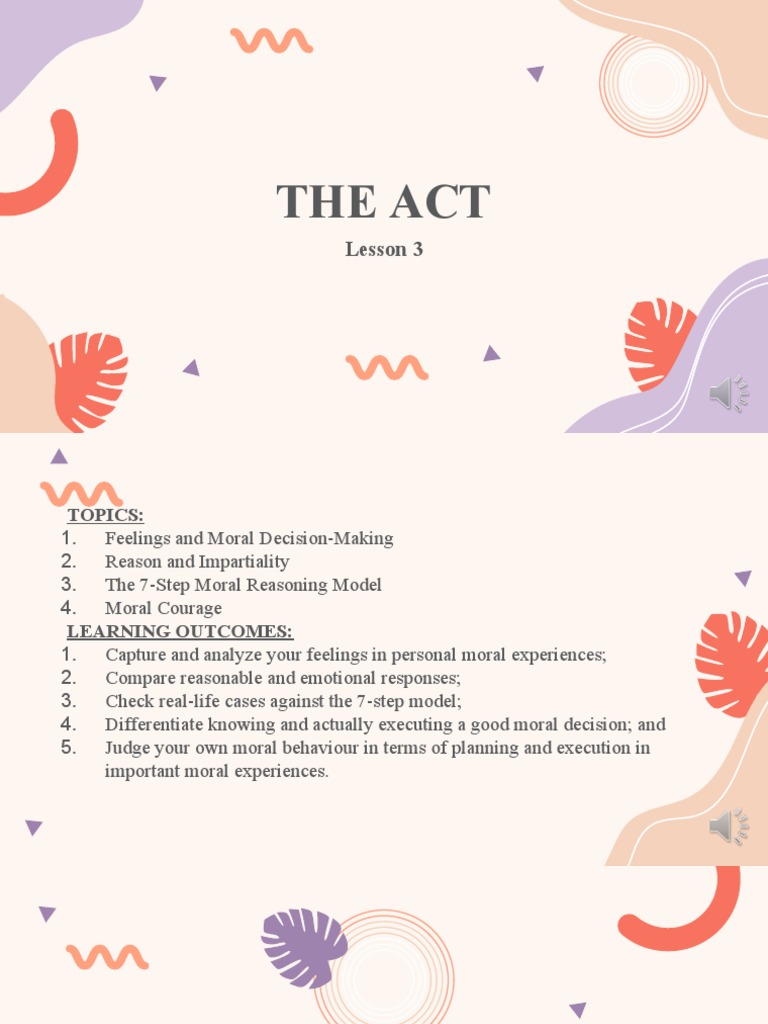 The Act | PDF | Decision Making | Morality