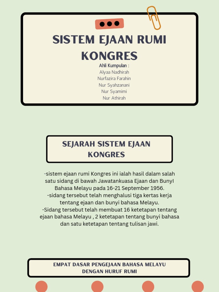 Sistem Ejaan Rumi Kongres | PDF