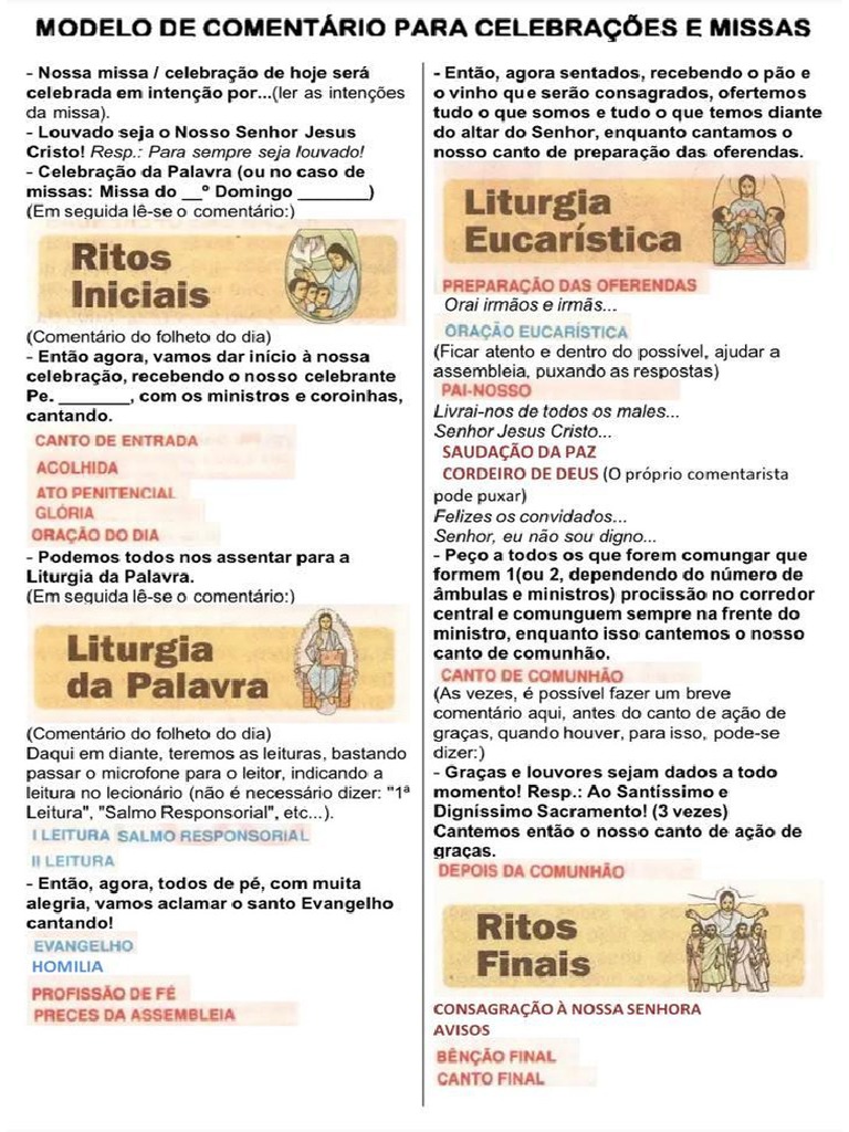 Roteiro Missa 1 | PDF