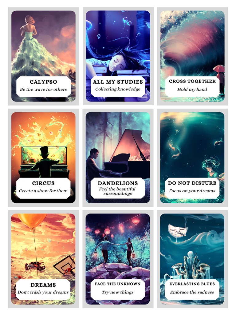 Surreal Fantasy Oracle Deck Cards | PDF