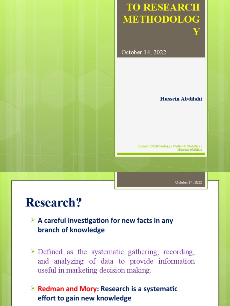 Introduction To Research Methodology 2020v1 | PDF | Statistics ...