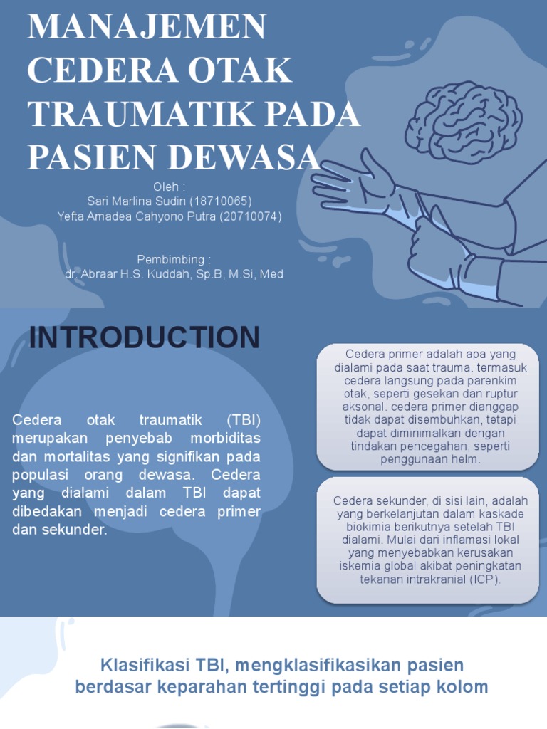 Jurding Manajemen Cedera Otak Traumatik | PDF
