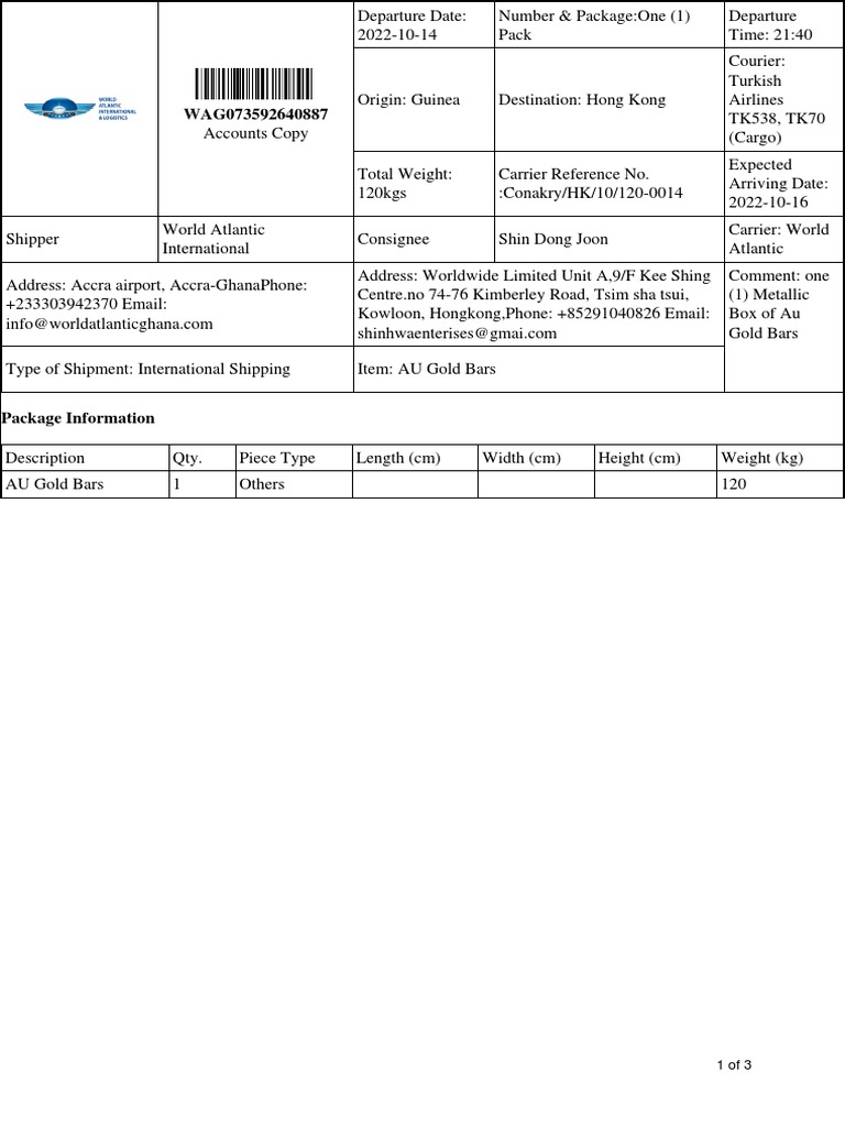 Waybill 1665754980 | PDF | Cargo | Freight Transport