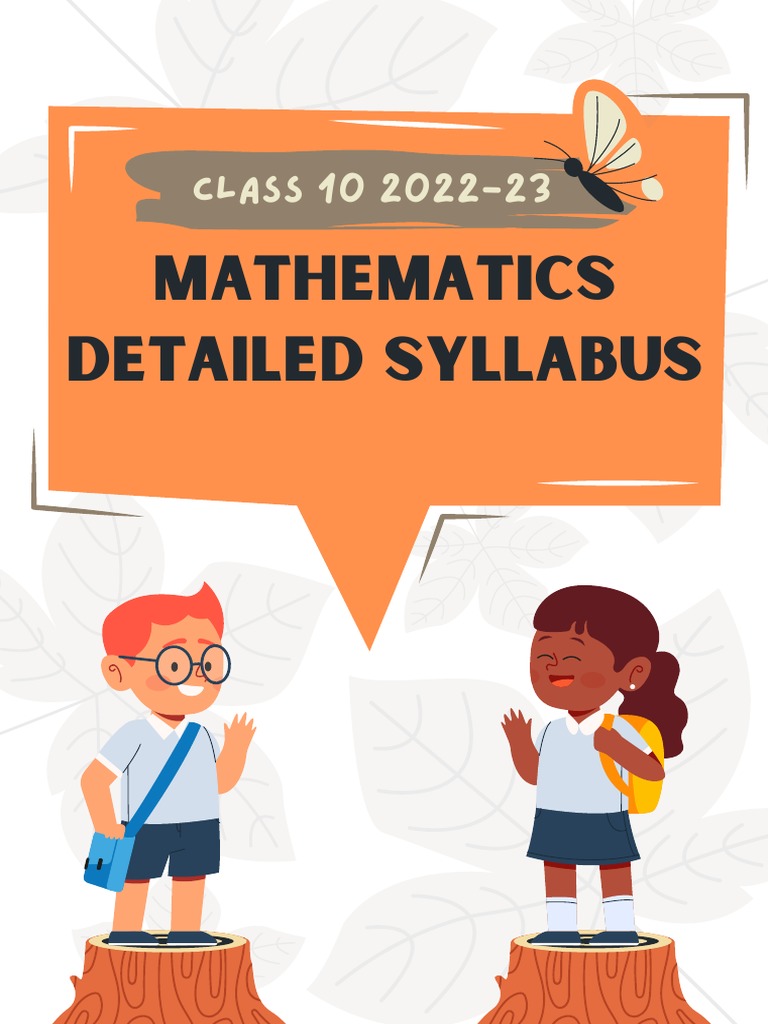 Class 10 Math Syllabus 2022-23 | PDF | Teaching Methods & Materials | Technology & Engineering