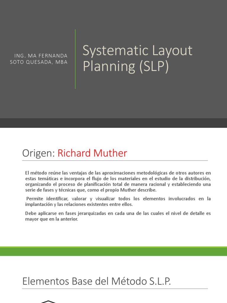 Systematic Layout Planning (SLP) | PDF | Evaluación | Plantas