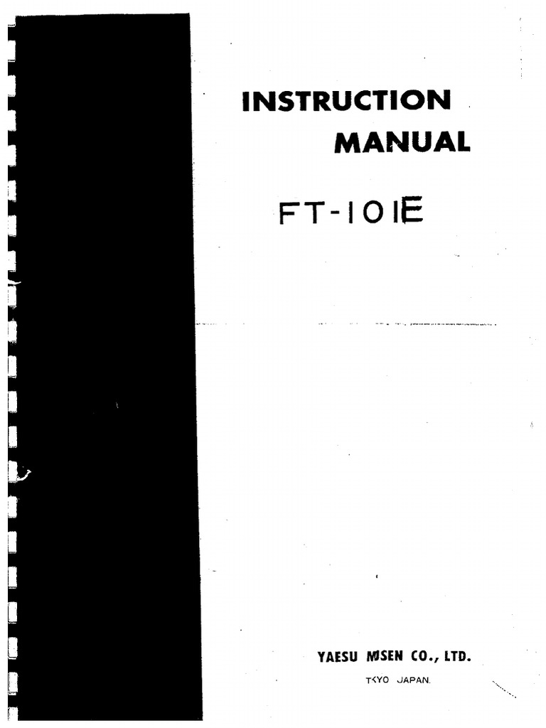 Yaesu FT101E | PDF