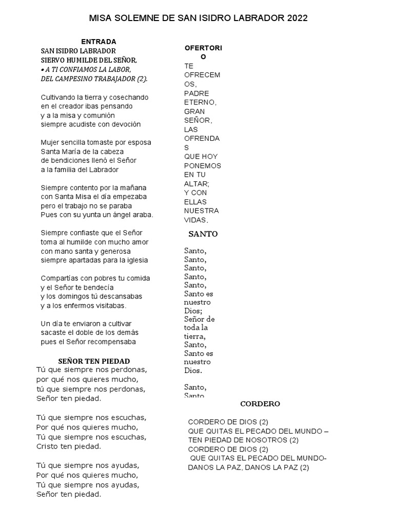 San Isidro Labrador | PDF