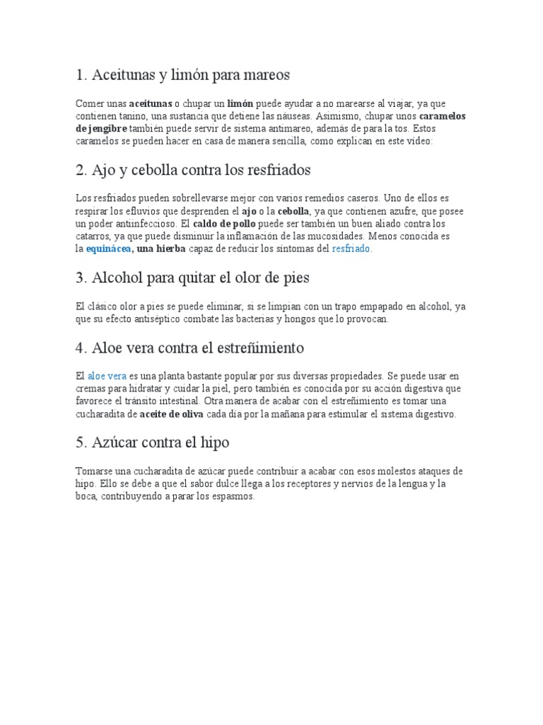 Xaxa Renedios Caseros Que Se Tienen en Casa Xaxa | PDF