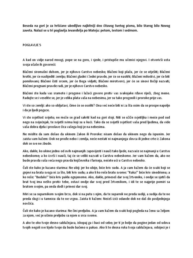 Beseda Na Gori | PDF