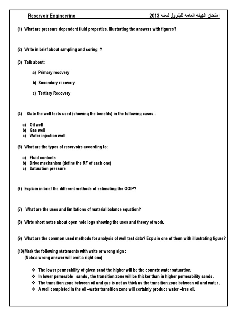 Reservoir Engineering Concepts and Techniques | PDF | Petroleum ...